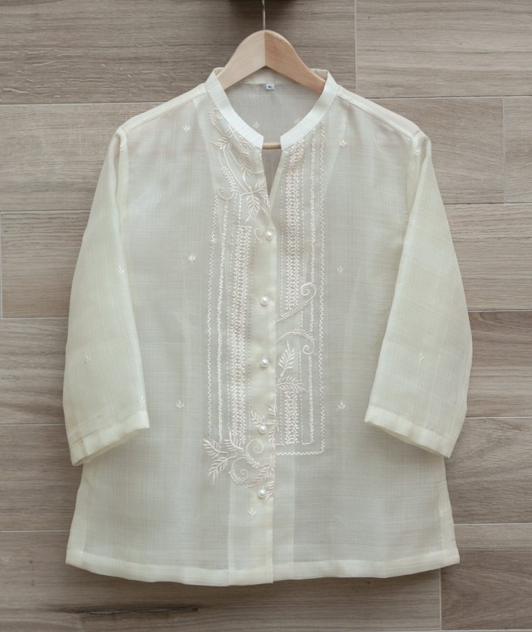 Women’s Barong Tagalog Piña Cocoon (size XL) – Filshopper Singapore